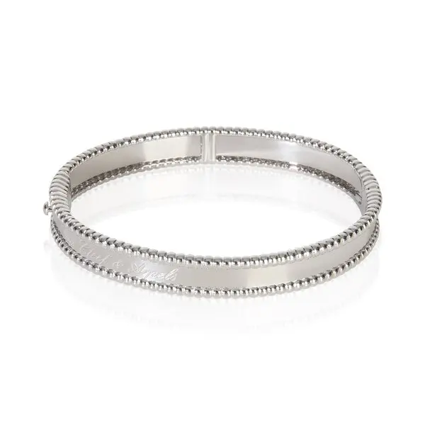 Van Cleef & Arpels White Gold Signature Perlee Bracelet - White_gold