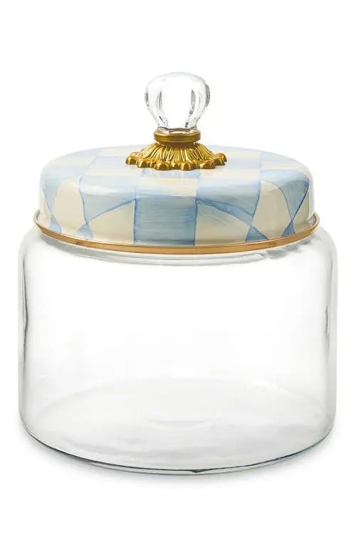 MACKENZIE-CHILDS Medium Kitchen Canister - Sky Check