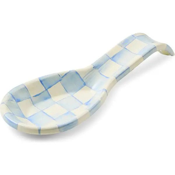 MACKENZIE-CHILDS Spoon Rest - Sky Check