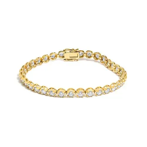 HAUS OF BRILLIANCE 14k 5.0 Carat Diamond Tennis Bracelet - Yellow Gold