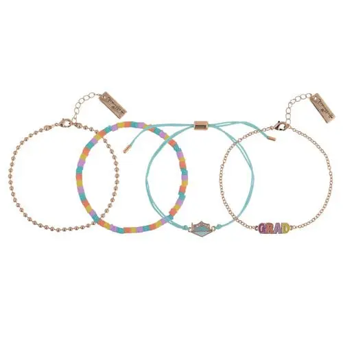 HALLMARK Pastel Graduation Bracelet Set - Multicolored