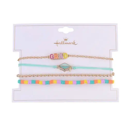 HALLMARK Pastel Graduation Bracelet Set