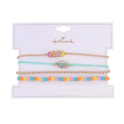 HALLMARK Pastel Graduation Bracelet Set