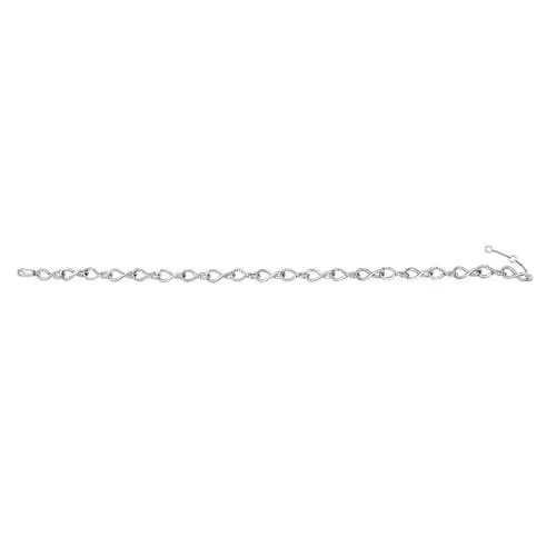 HAUS OF BRILLIANCE 1/2 Cttw Diamond Linked Infinity Anklet In Sterling