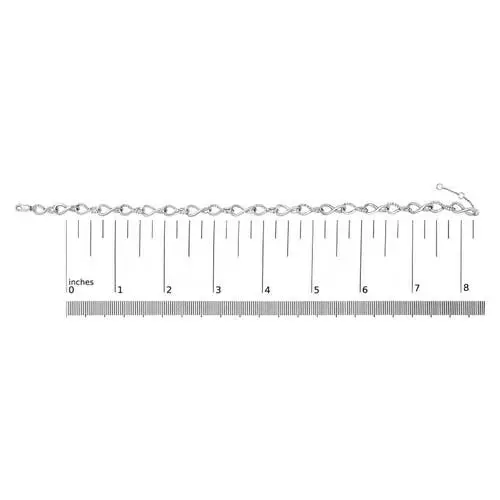 HAUS OF BRILLIANCE 1/2 Cttw Diamond Linked Infinity Anklet In Sterling