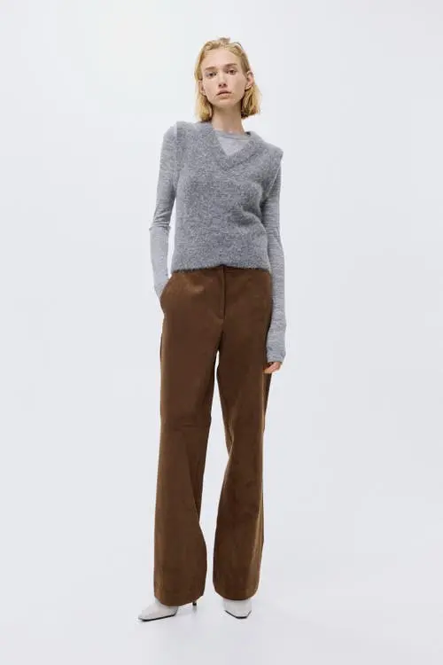 H&m Bootcut Trousers - Brown