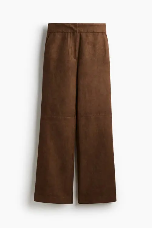 H&m Bootcut Trousers - Brown