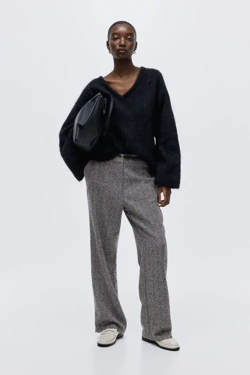 H&M Tailored Straight Leg Trousers