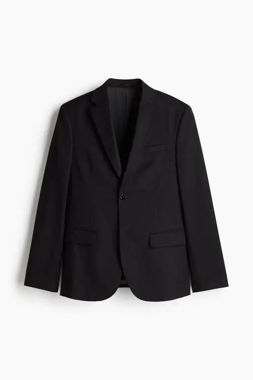 H&m Regular-fit Single-breasted Jacket With Notched Lapels