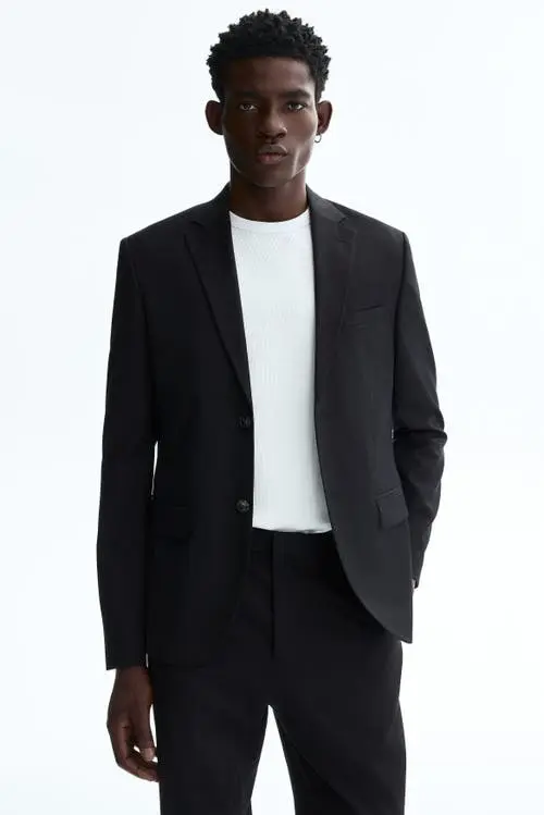 H&M Regular-fit Single-breasted Jacket With Notched Lapels
