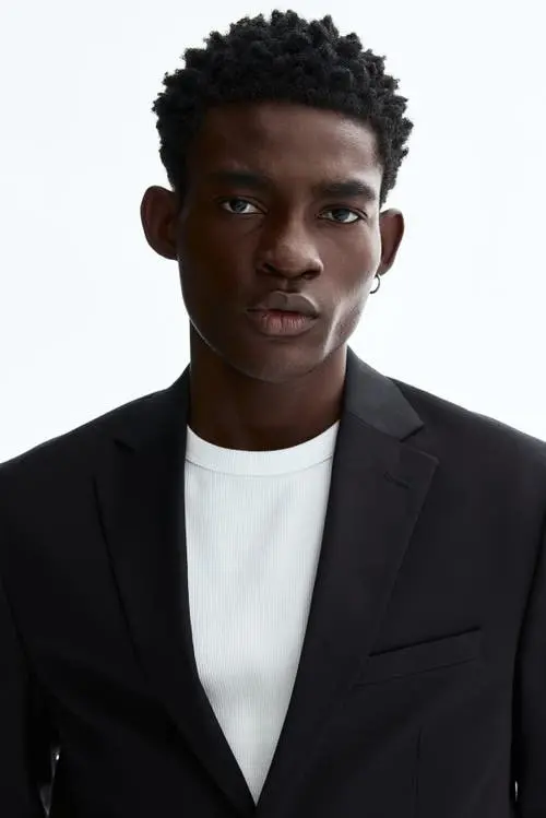 H&M Regular-fit Single-breasted Jacket With Notched Lapels