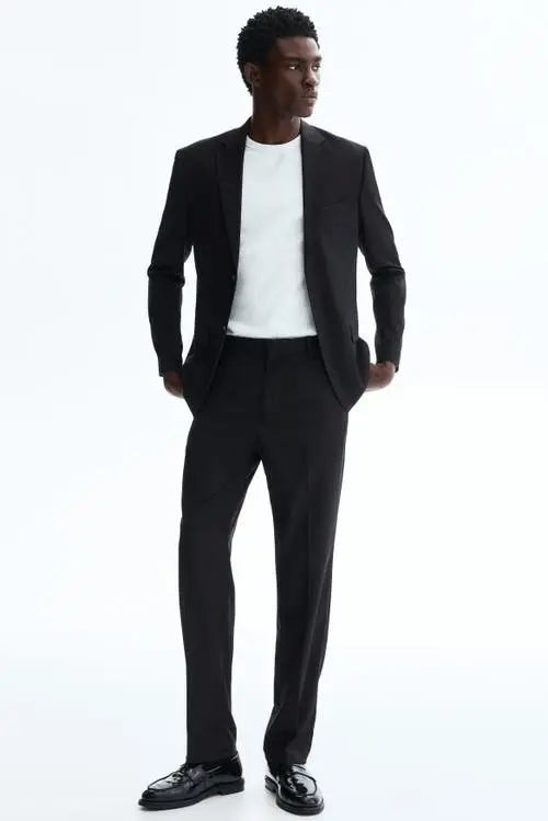 H&M Regular-fit Single-breasted Jacket With Notched Lapels