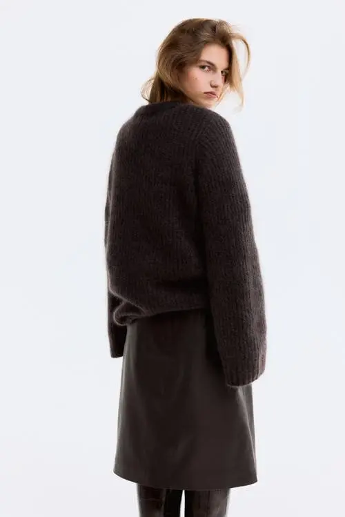 H&m Coated Knee-length Skirt