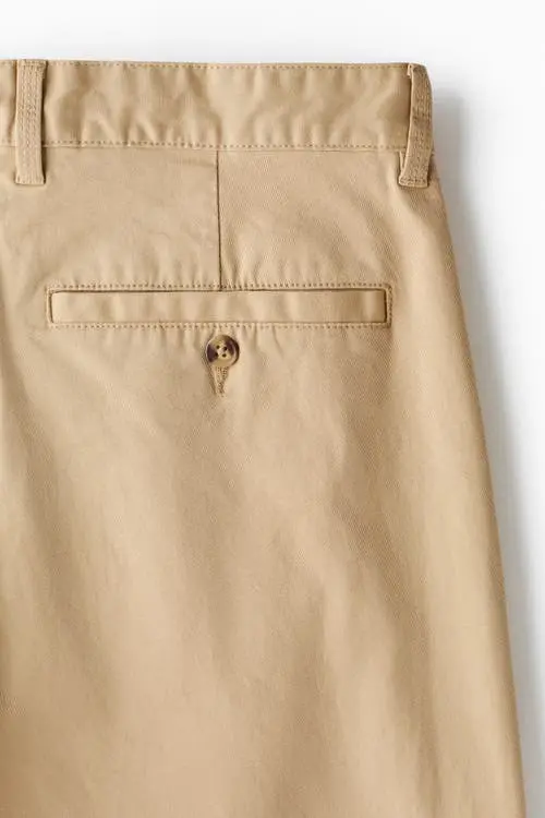 H&m Relaxed Fit Cotton Chinos - Beige