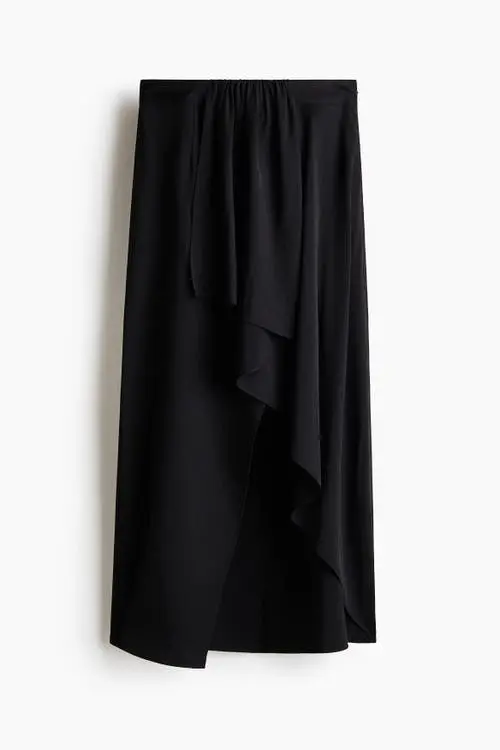 H&m Midi Skirt - Black