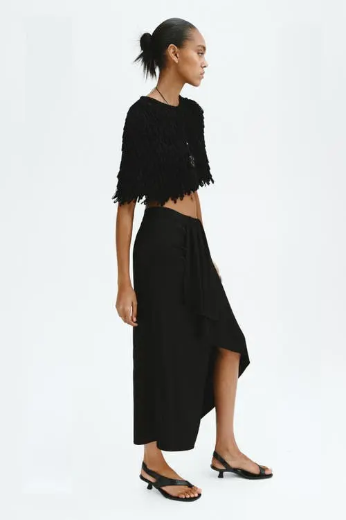H&m Midi Skirt - Black