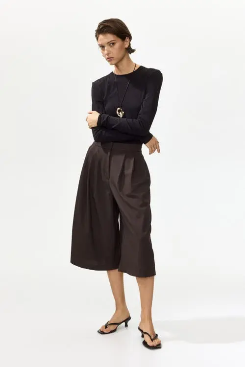 H&m High-waisted Wide Culottes
