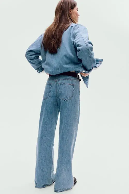 H&M Wide Leg High Waist Jeans