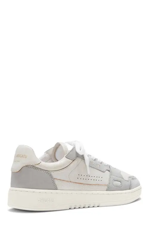 Axel Arigato Dice Lo Cracked Leather Sneakers - Beige/light Grey