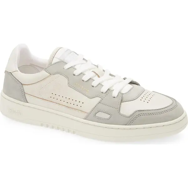 Axel Arigato Dice Lo Cracked Leather Sneakers - Beige/light Grey