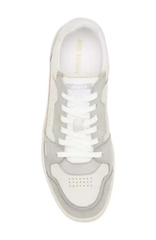 Axel Arigato Dice Lo Cracked Leather Sneakers - Beige/light Grey