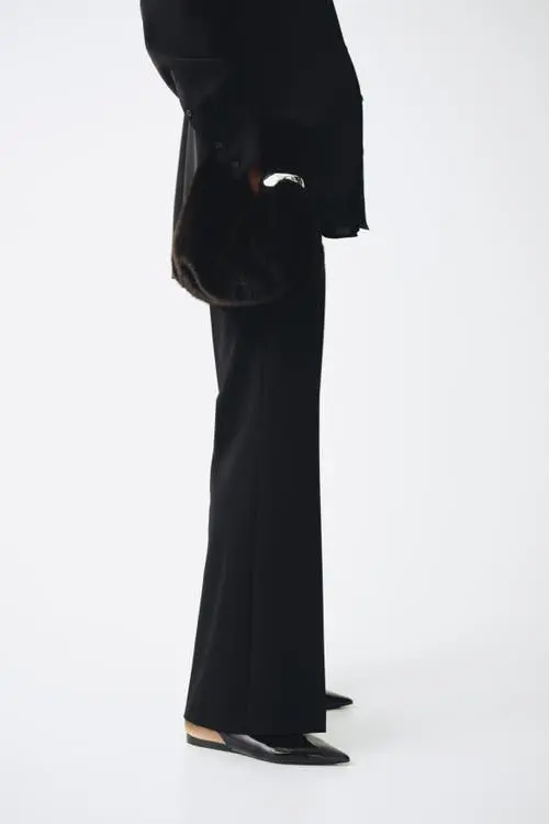 H&m Mama Bootcut Trousers - Black