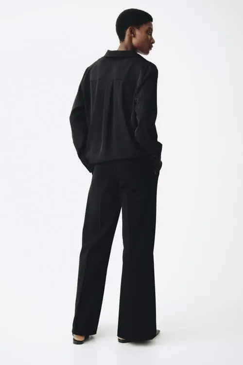 H&m Mama Bootcut Trousers - Black