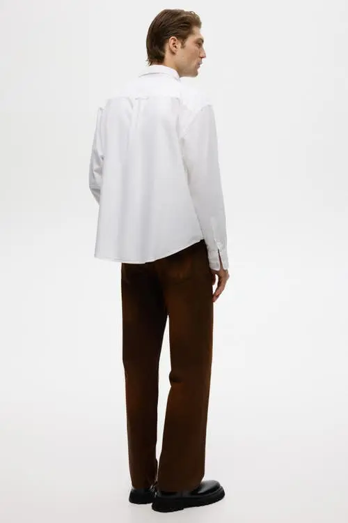 H&m Relaxed Fit Oxford Shirt - White