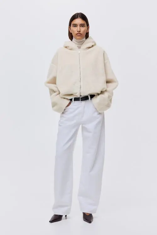 H&M Zip-through Hooded Fleece Jacket