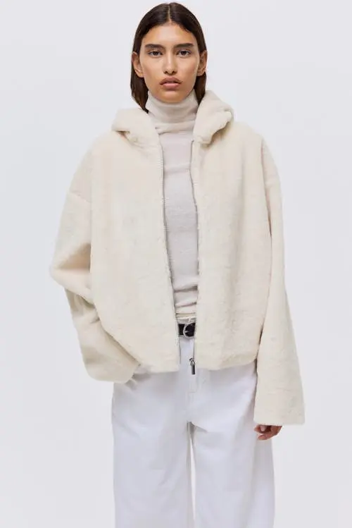 H&M Zip-through Hooded Fleece Jacket