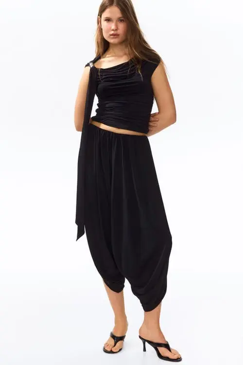 H&m Wrap Detail Balloon Trousers