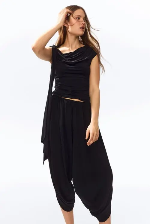 H&m Wrap Detail Balloon Trousers