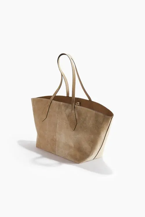 H&m Suede Shopper Bag - Beige