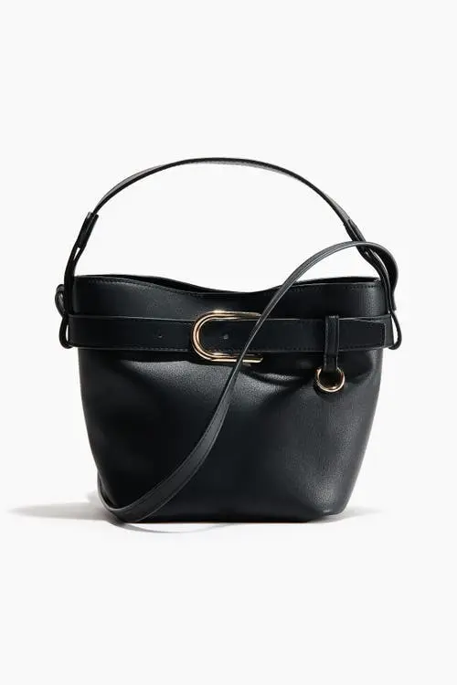 H&m Crossbody Bucket Bag With Belt Detail