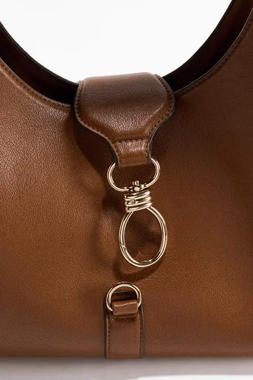 H&m Slouchy Shoulder Bag With Tab And Carabiner Hook Fastening