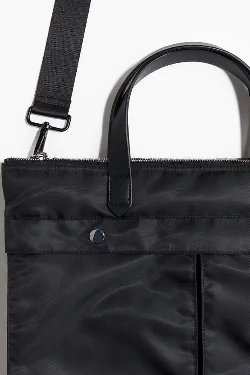 H&m Tote Bag With Top Handles And Detachable Shoulder Strap