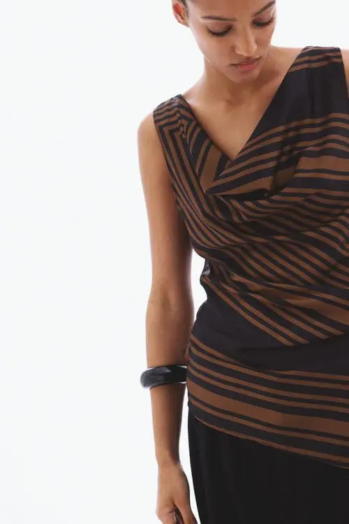 H&m Tie-detail Cowl-neck Sleeveless Top