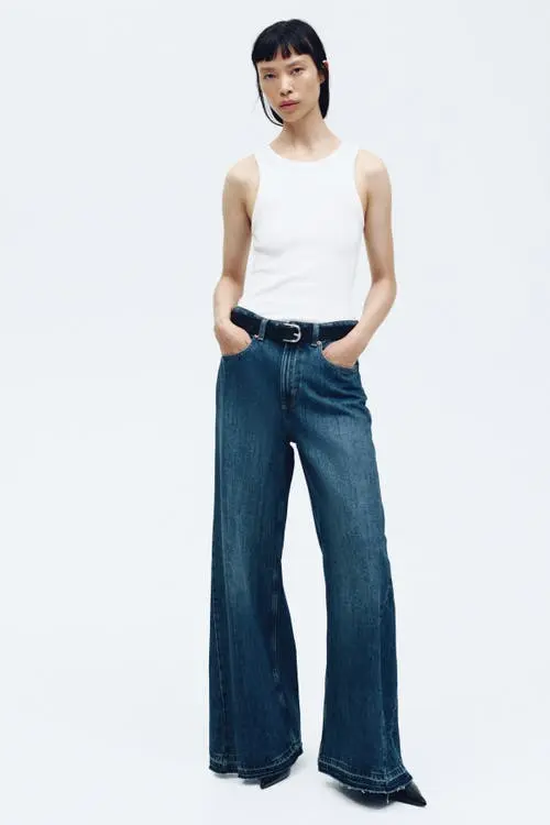 H&M Wide Leg High Rise Jeans