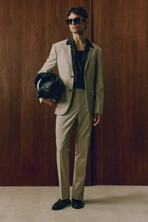 H&M Slim Fit Single-breasted Blazer With Notch Lapels
