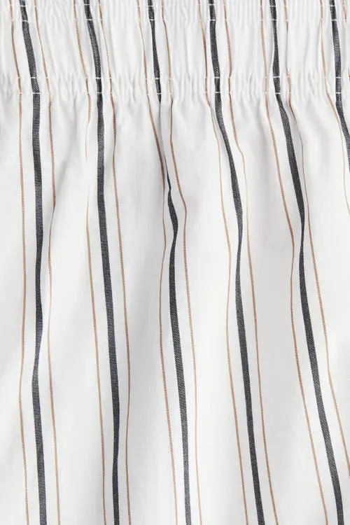 H&m Ankle-length Cotton Trousers With Elasticated Waist