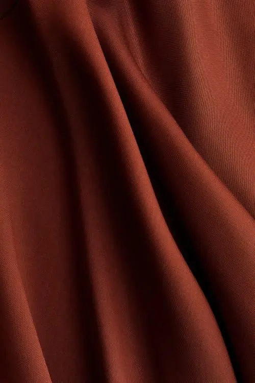 H&m Asymmetric Viscose Midi Skirt - Rust Brown