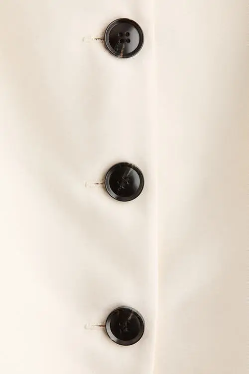 H&M Square-neck Blazer With Button Detail