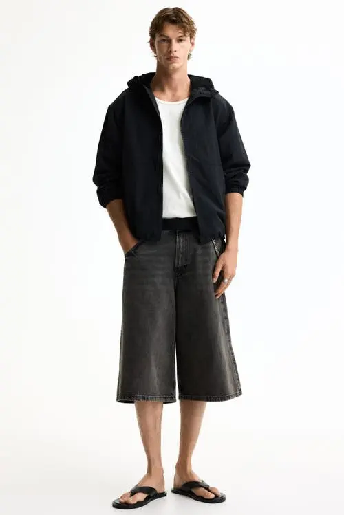 H&M Water-repellent Nylon Hooded Windbreaker