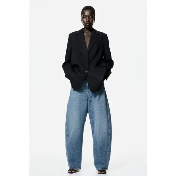 H&m Single-breasted Blazer In Twill - Black