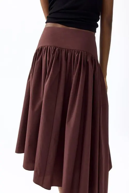 H&m Asymmetric Midi Skirt