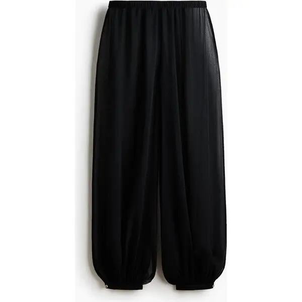 H&m Balloon-leg Pull-on Trousers - Black