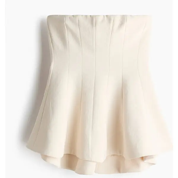 H&m Bandeau Peplum Top