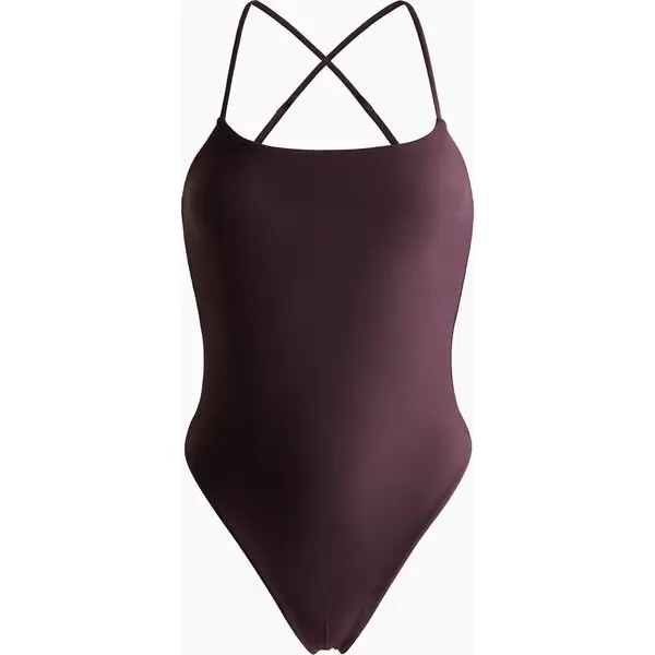 H&m Sports Swimsuit With Lycra® Xtra Life - Eggplant
