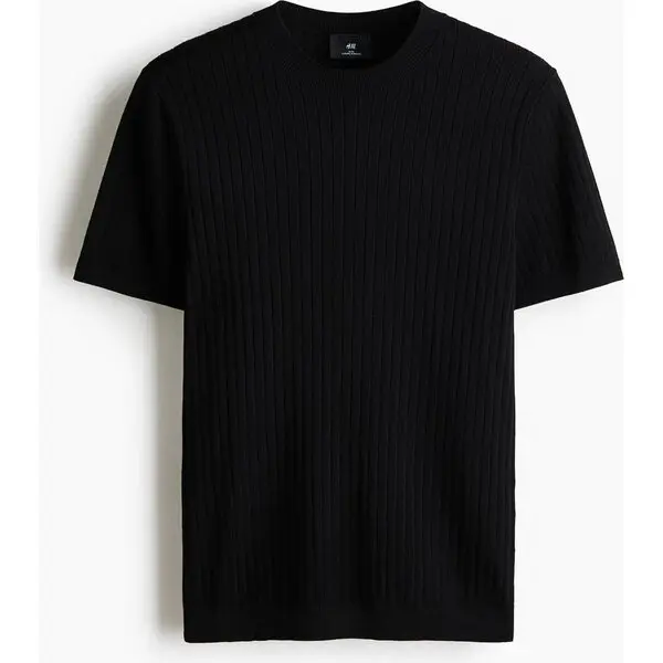 H&M Slim Fit Knitted T-shirt