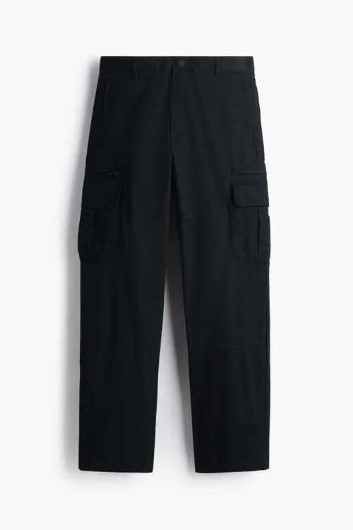 H&m Regular Fit Twill Cargo Trousers